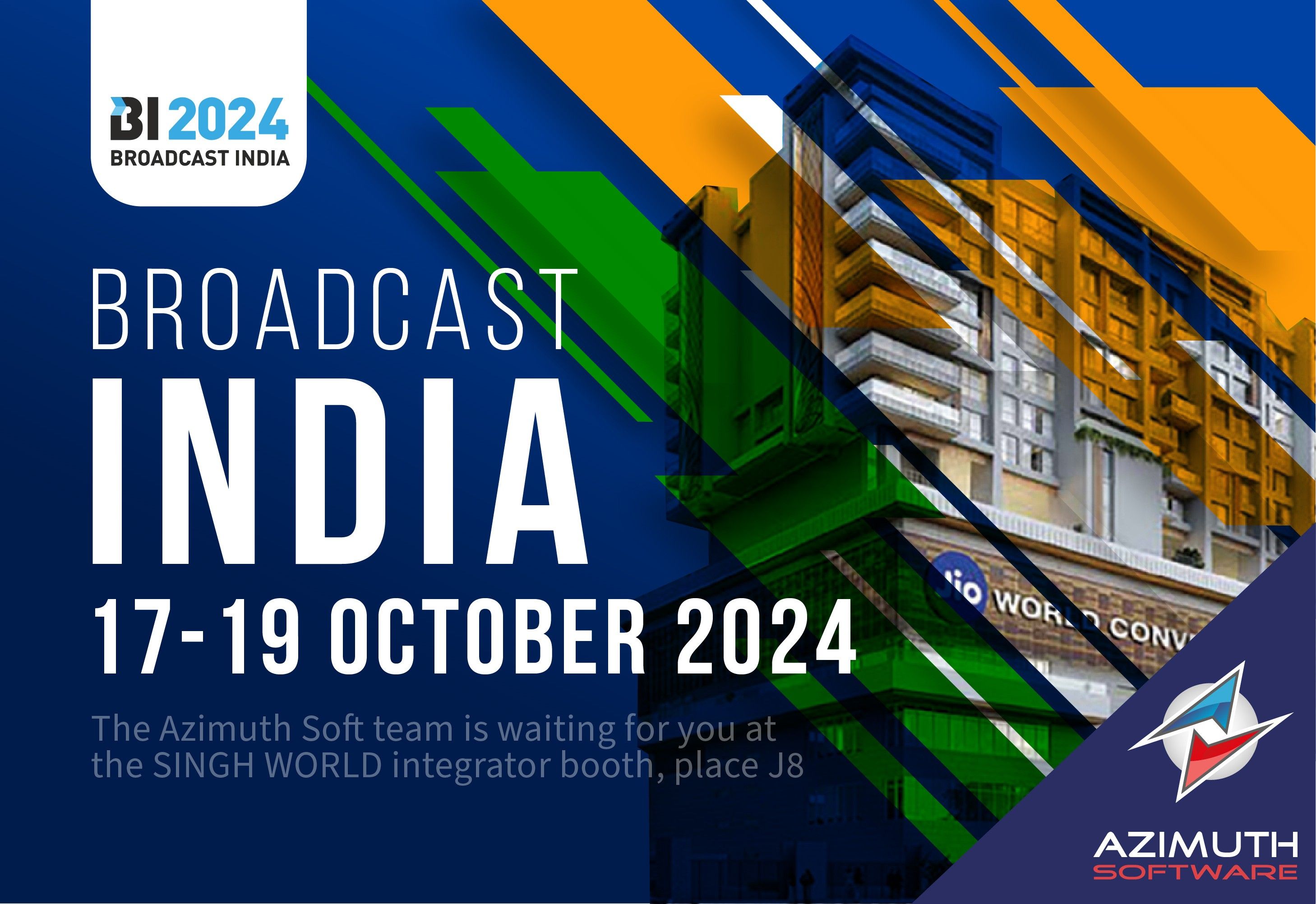 Azimuth Soft at Broadcast India 2024 - Azimuth Software